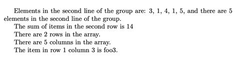 Expl3 How To Sum All The Elements In A Group In Specific Row With The