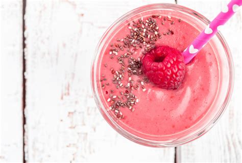 Raspberry Chia Smoothie Tiny Sprouts Foods