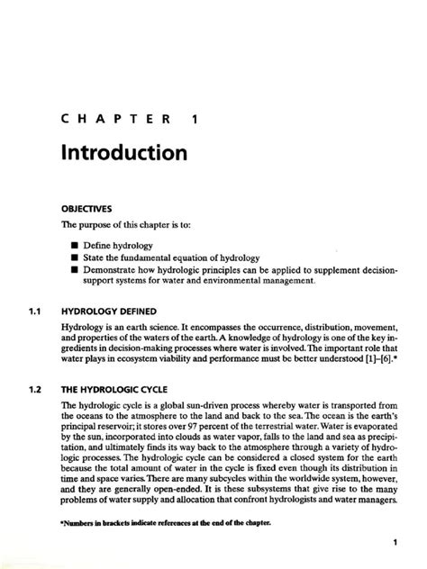 Troduction To Hydrology Chapter1compressed Pdf Discharge