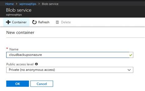 Perform On Premises SQL Server Database Backups Using Maintenance Plans To Azure Blob Storage