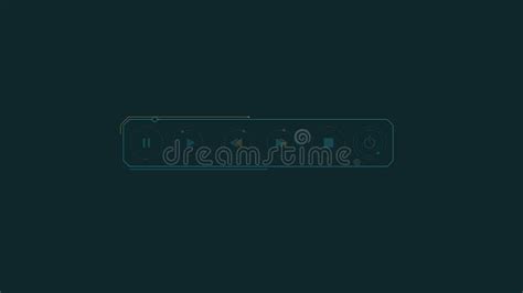 Animated HUD Infographic Element Virtual Playback Bar Stock Footage Video Of Play Button