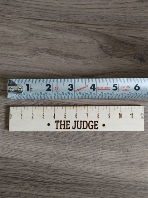 The Judge Ruler Male Enhancement Ruler 6 Inch Ruler Funny Gag Etsy