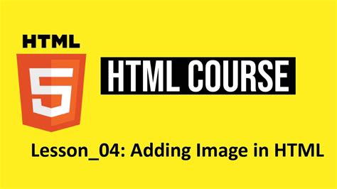 lesson 05 how to add image in web page using html html tutorial for