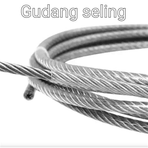 Promo Kawat Sling Baja Lapis Pvc Mm Kawat Seling Baja Lapis Pvc Mm Diskon Di Seller Cv