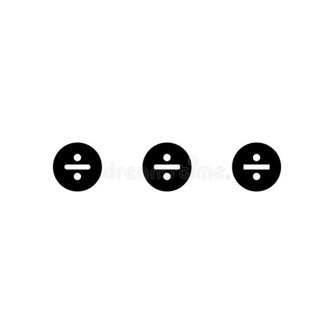 Divide Button Vector Illustration Decorative Design Stock Vector
