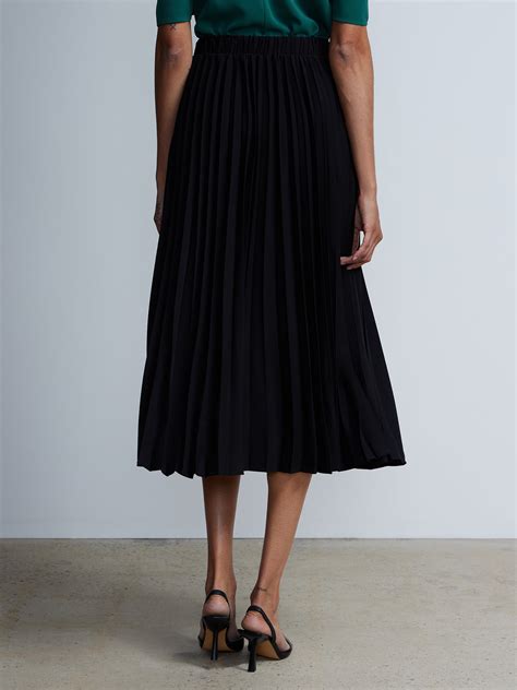 Pleated High Rise Midi Skirt New York And Company