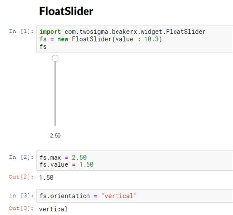 Error Of Floatslider Widget Issue Twosigma Beakerx Github