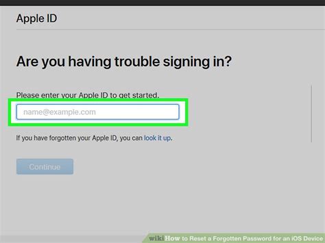 How To Reset A Forgotten Password For An Ios Device