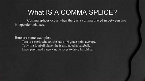Comma Splicespptx