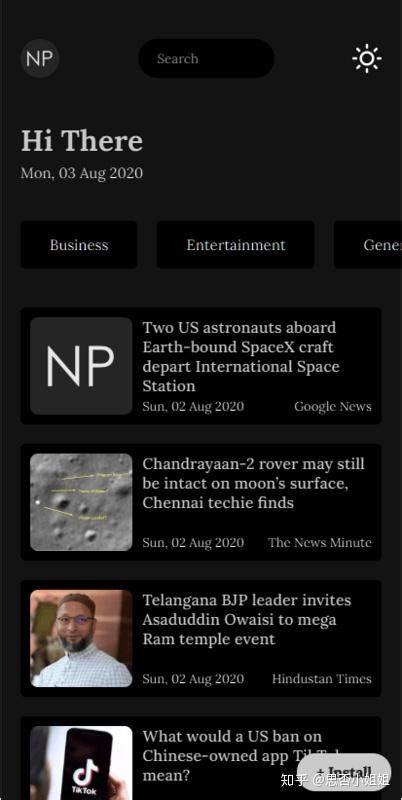 一行代码使用css的黑暗模式 知乎