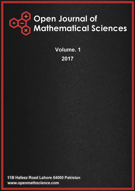 Open Journal Of Mathematical Sciences Oms Pisrt
