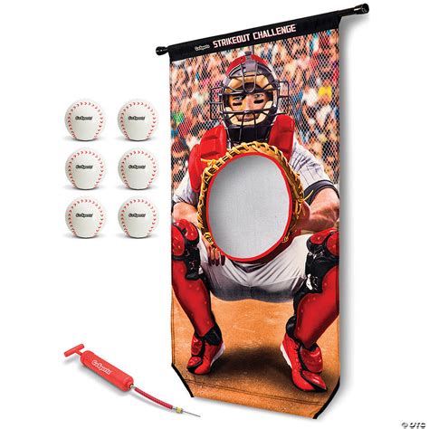 Gosports Strikeout Challenge Baseball Toss Doorway Game Oriental Trading