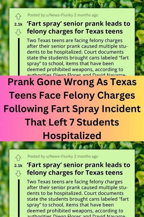 Prank Gone Wrong As Texas Teens Face Felony Charges Following Fart