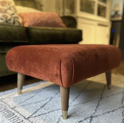 Large Made To Order Footstool Dandelion Designs Upholstery