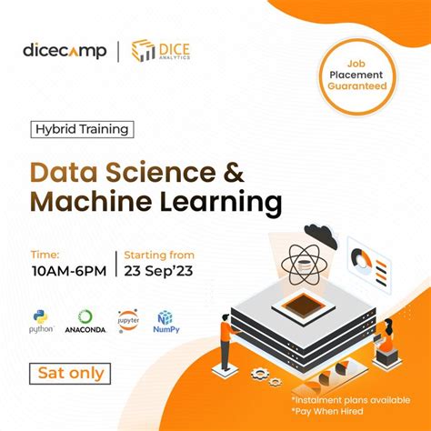 Join Data Science And Machine Learning Training In 2 Days Dicecamp