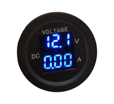 12v 48v Dc Voltmetre Ampermetre 0 10a Yuvarlak