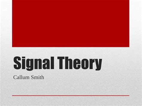 Pdf Signal Theory Uploads4974