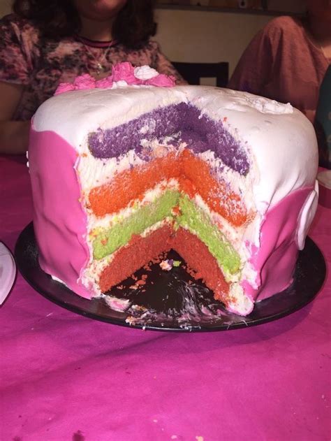 Pastel Unicornio Relleno De Nata Y Cubierto D Fondant Pasteles
