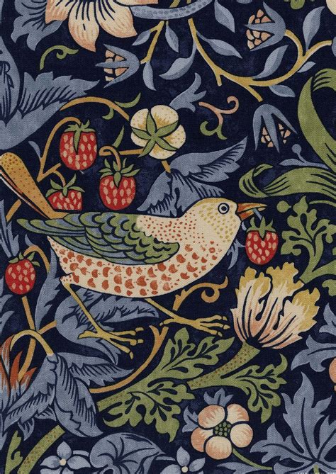 Strawberry Thief Fabric William Morris Wallpaper William Morris