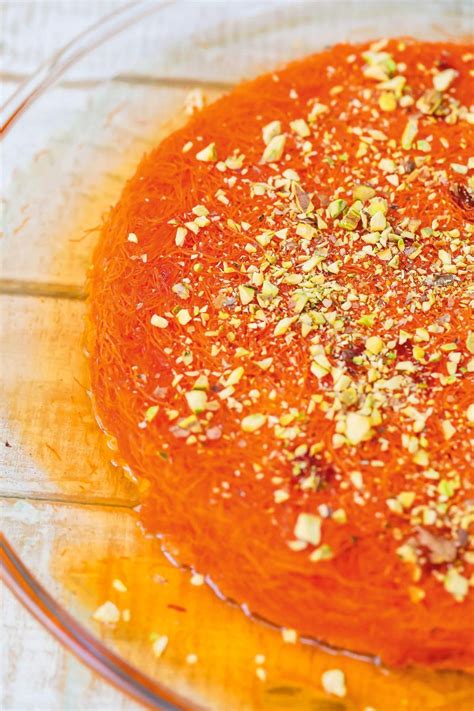 Delicious Knafeh Middle Eastern Pastry Dessert