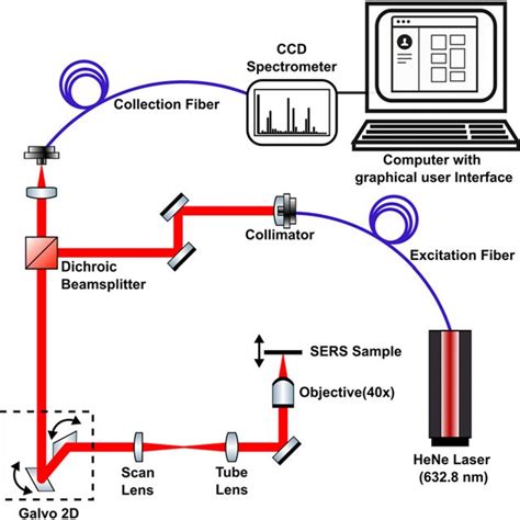 Diagram Of The Laboratory Made Confocal Raman Microscope Used In This