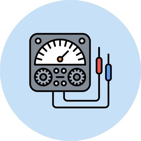 Premium Vector Voltmeter Flat Illustration
