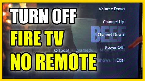 How To TURN OFF Amazon FIRE TV Without REMOTE Fast Method YouTube