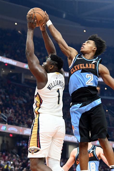See Collin Sexton Block Zion Williamsons Dunk Attempt