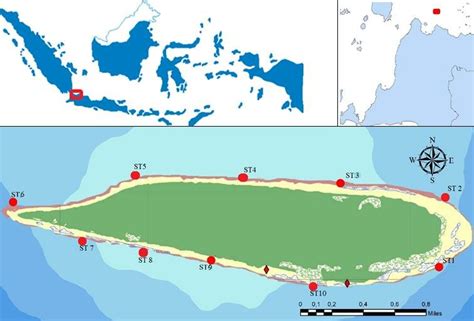 Map Of Tunda Island Banten Province Indonesia 05°4844 S And