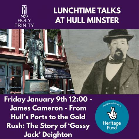 Heritage Talk The Story Of Gassy Jack Deighton In Hull And East Yorkshire