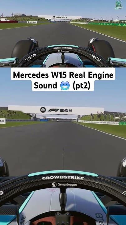 Mercedes W15 Real Engine Sound 🥶 Pt2 F1 Formula1 Youtube