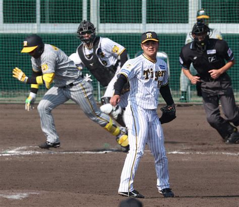 阪神 育成ドラフト1位・松原が初登板で3人をピシャリ ドラ5石黒、ドラ6津田も初登板 2024年2月12日掲載 ライブドアニュース