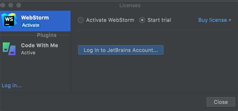 Register Webstorm Webstorm Documentation
