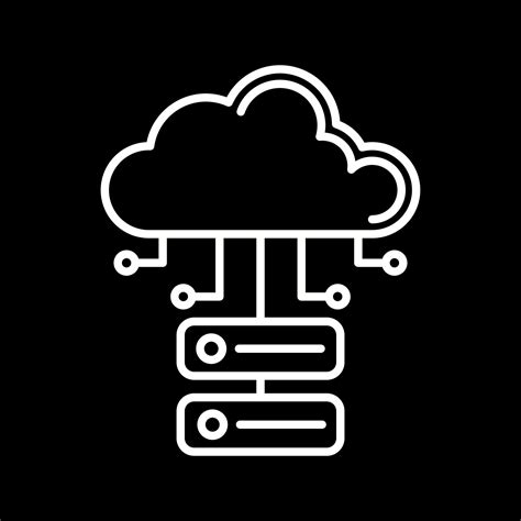 Cloud Database Vector Icon 14783521 Vector Art At Vecteezy
