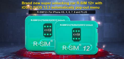 Newest R SIM12 V10 1Unlocking Card For IPhone Ios12 3 IOS 12 3 1
