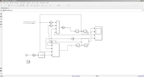 how to design differential equation 2nd order in simulink matlab