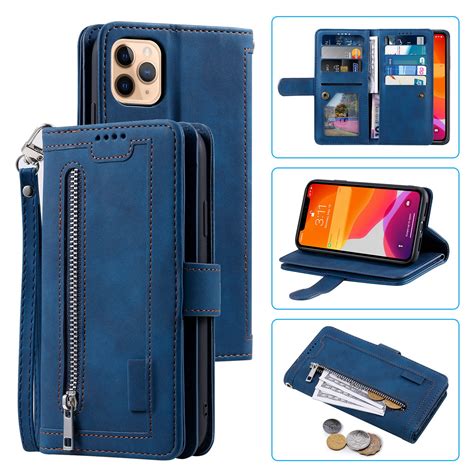 Dteck 9 Card Slots Wallet Case For Apple Iphone 12 Pro Max 67 Inch