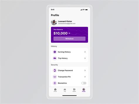 Profile Screen By Leonard Victor On Dribbble