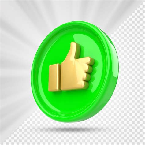 Icône J aime Bouton J aime élément d PSD Premium