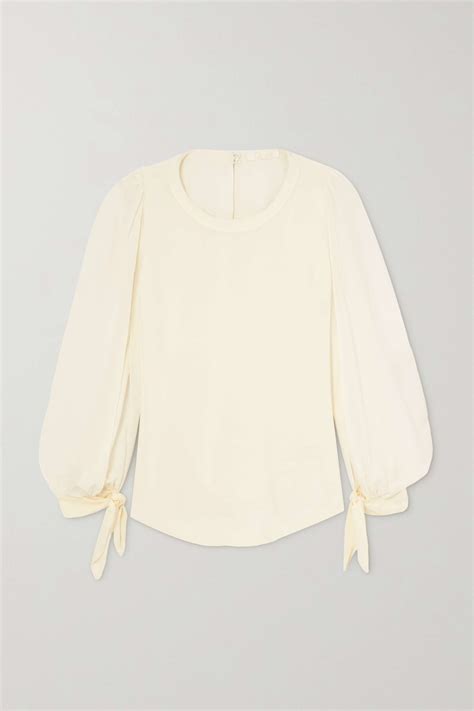 ChloÉ Silk Crepe De Chine Blouse Net A Porter