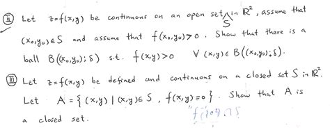 Solved Ii Let Z F X Y Be Continuous On An Open Set Sin Chegg Com