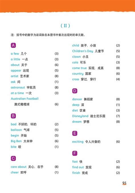 《word Lists 单词列表》2013年审定苏教译林版小学六年级英语下册课本苏教版小学课本