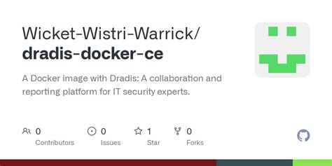 Github Wicket Wistri Warrick Dradis Docker Ce A Docker Image With
