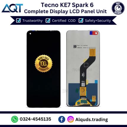 Tecno KE7 Spark 6 LCD Panel - Alqudstrading (AQT)