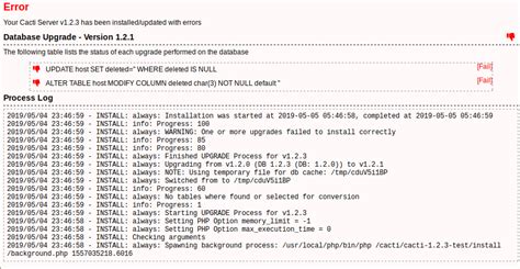 123 Installer Stuck On Db Error · Issue 2667 · Cacticacti · Github