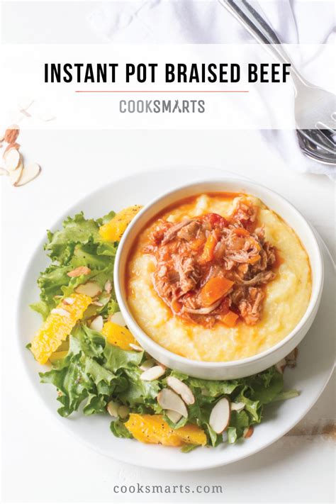 Instant Pot Braised Beef Recipe With Creamy Polenta Cook Smarts