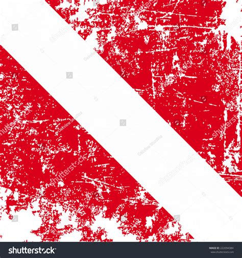 Dive Flag Grunge Vector Illustration Stock Vector 222094384 Shutterstock
