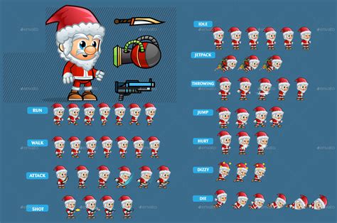 Santa 2d Game Sprites Sprite Game Character Animated Characters Porn