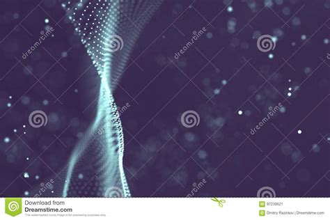 Data Technology Abstract Futuristic Illustration Low Poly Shape With Connecting Dots And Lines