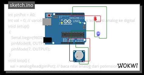 Potensiometerwokwi Wokwi Esp32 Stm32 Arduino Simulator